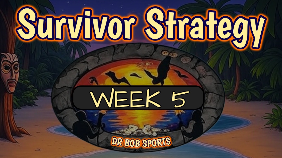 Week 5 NFL Survivor Strategy - Dr. Bob Sports